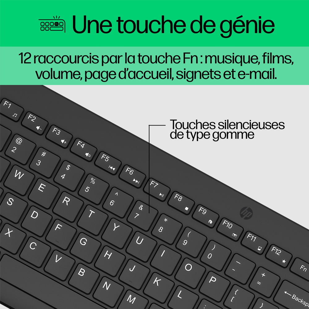 COMBINAISON SOURIS ET CLAVIER SANS FIL HP 330 (2V9E6AA) – ExpertBuy